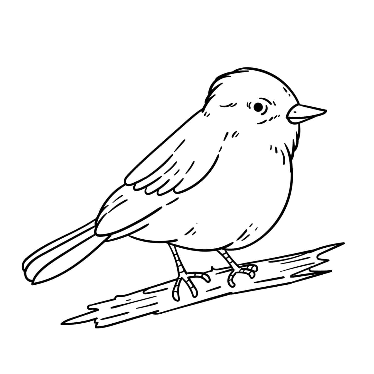 40 Easy & Cute Bird Drawing Ideas