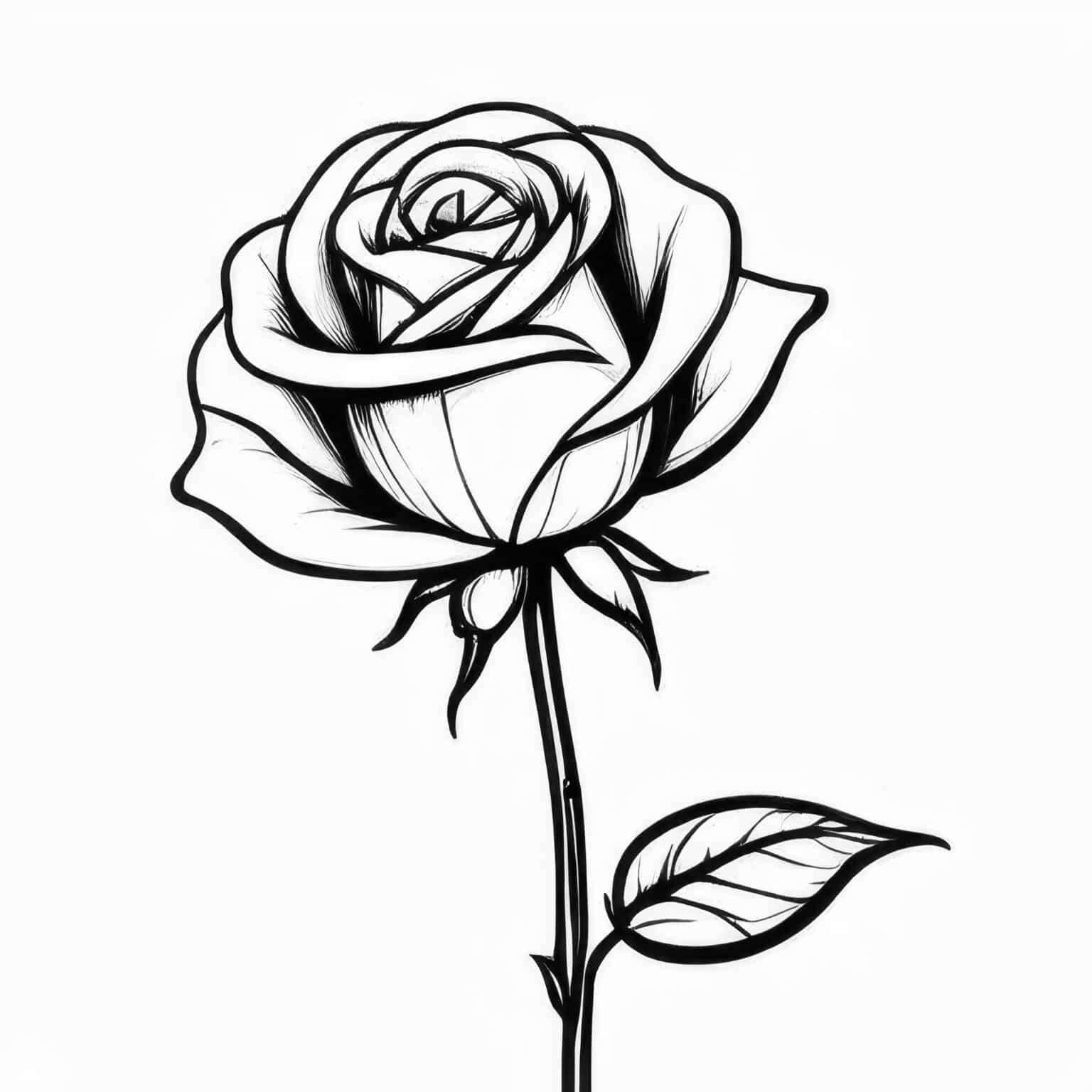 40 Great Styles of Rose Drawings to Explore