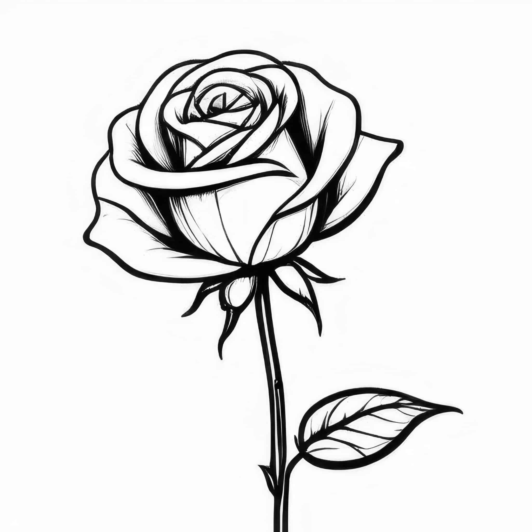 40 Great Styles of Rose Drawings to Explore
