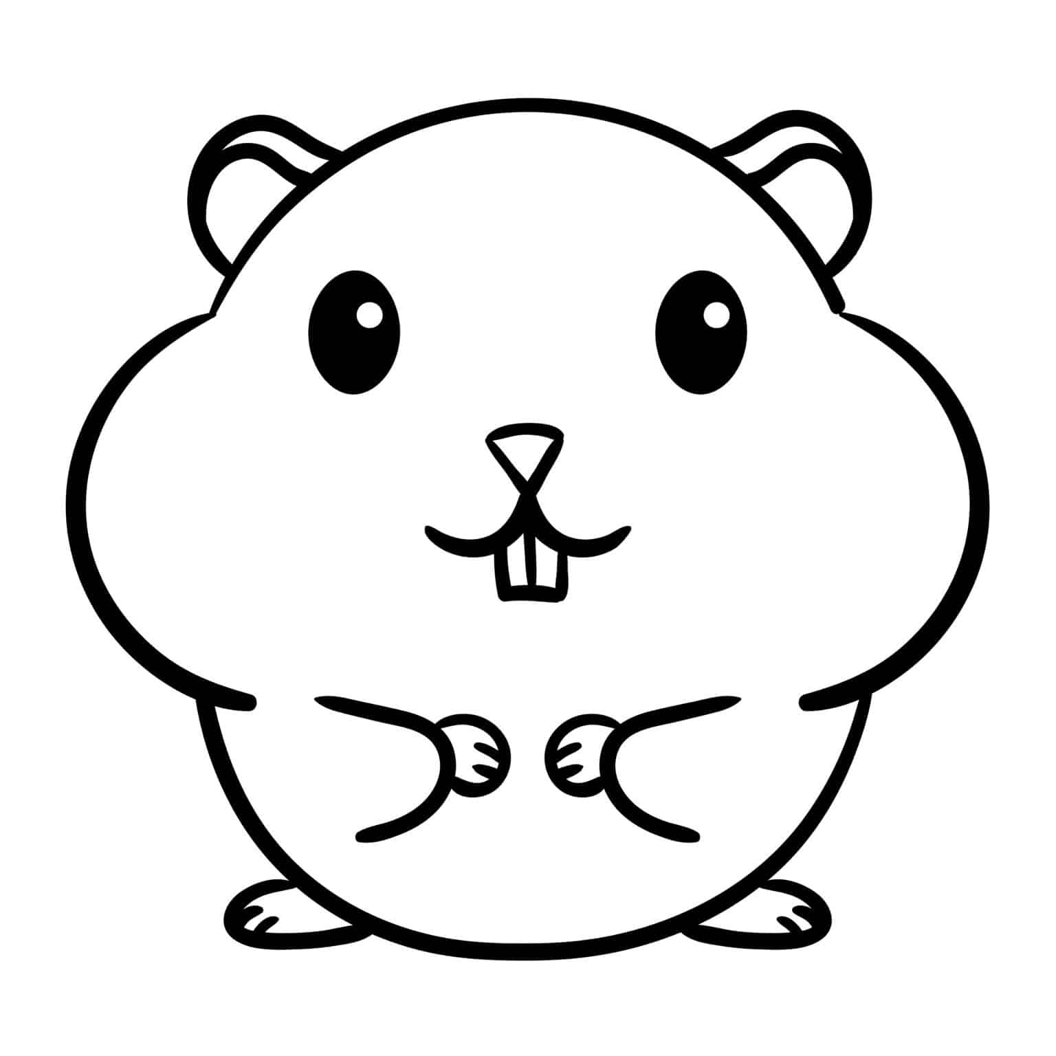 30 Cute Hamster Drawing Made Easy